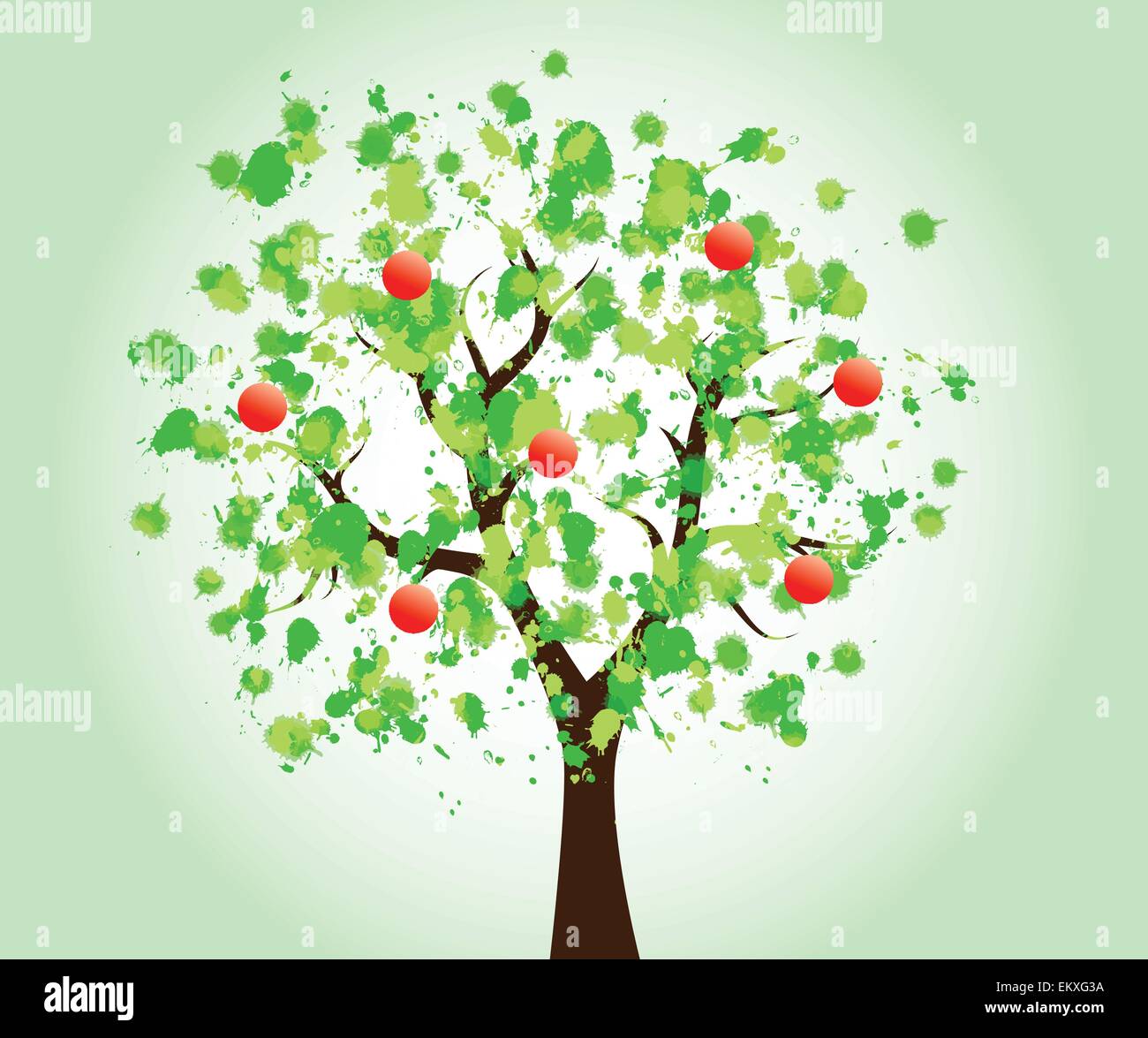 beautiful tree design background Stock Vector Image & Art - Alamy