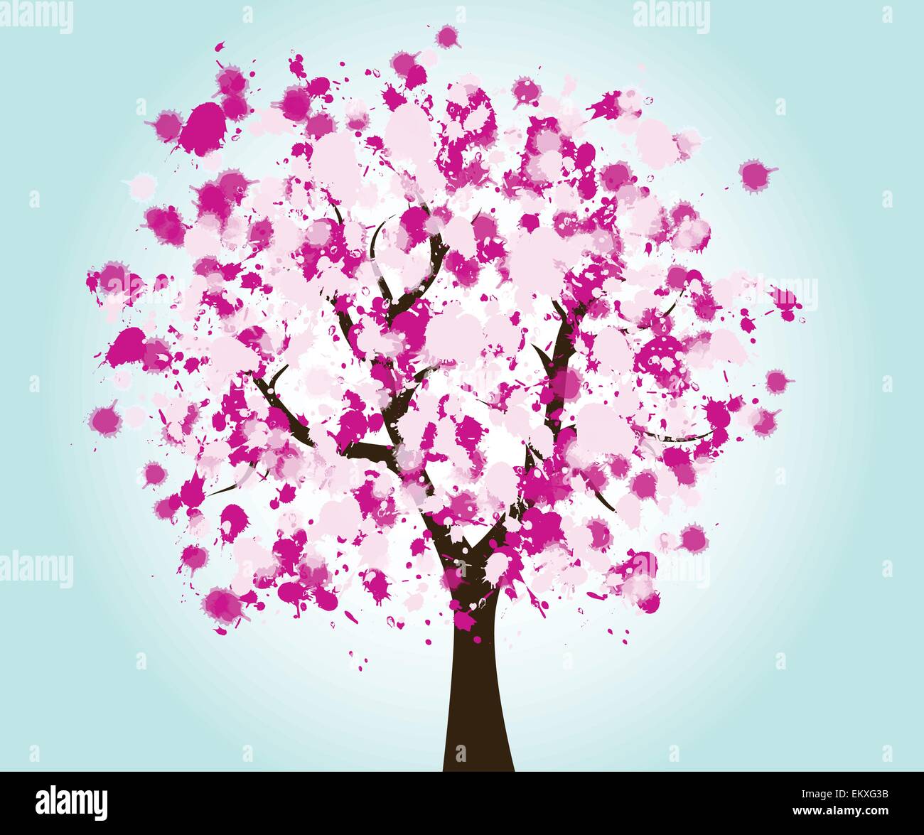beautiful tree design background Stock Vector Image & Art - Alamy