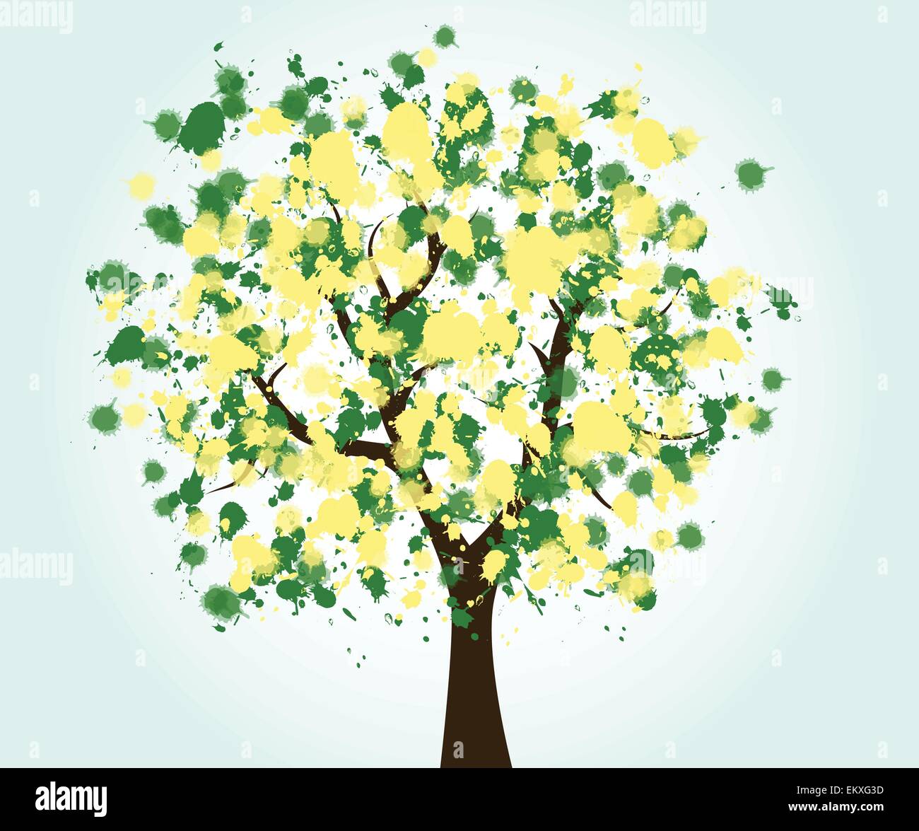 beautiful tree design background Stock Vector Image & Art - Alamy