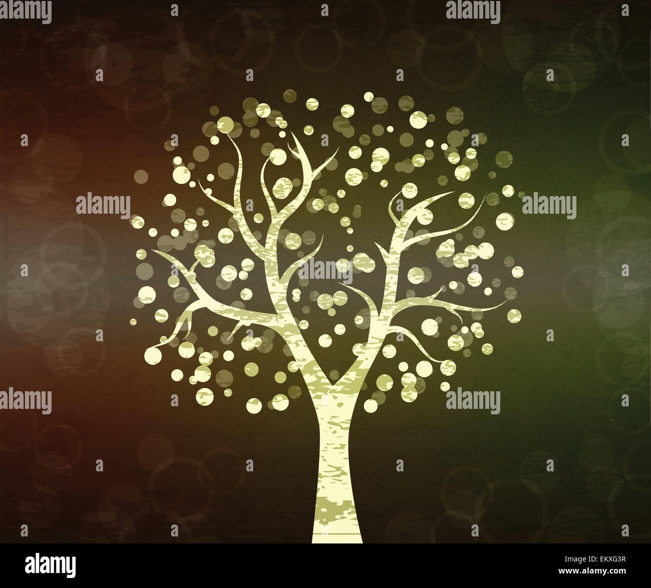 beautiful tree design background Stock Vector Image & Art - Alamy