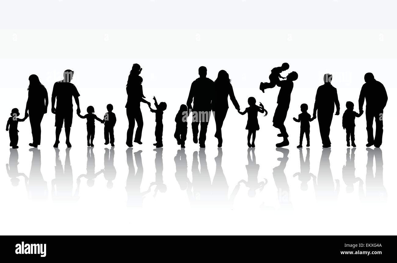 family concept illustration Stock Vector Image & Art - Alamy