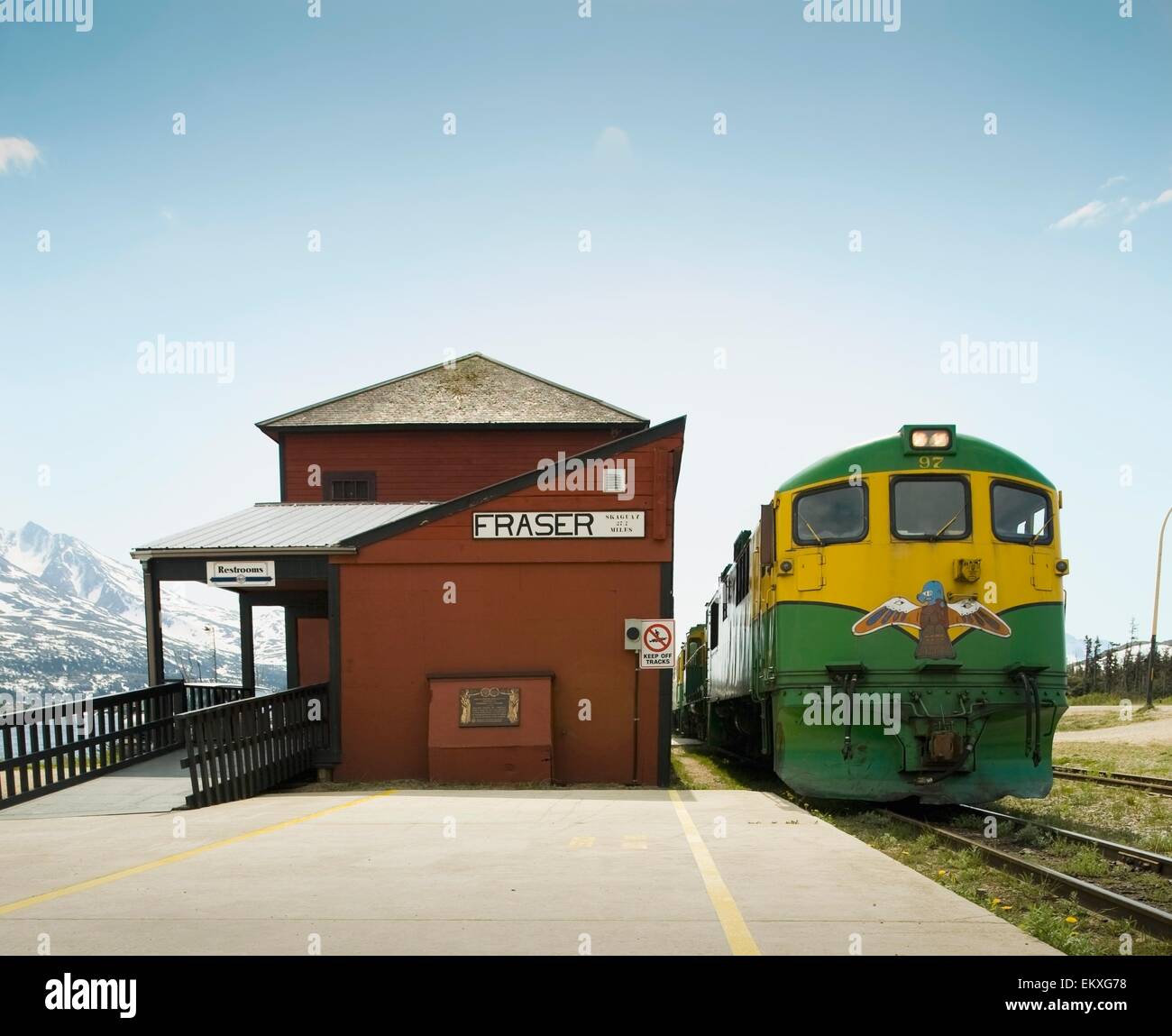 White Pass & Yukon Route Train Station, Fraser, British Columbia ...
