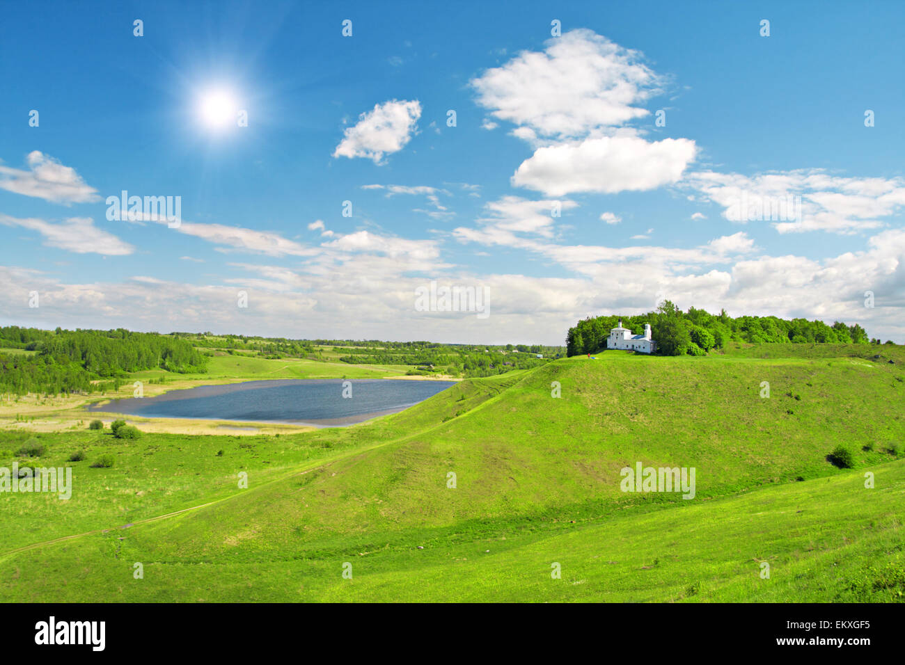 beautiful summer landscape Stock Photo - Alamy