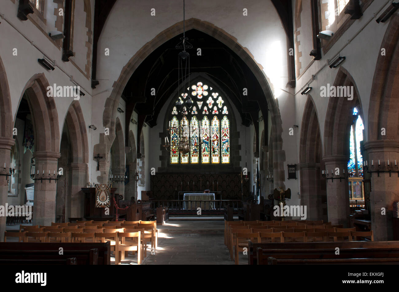 Newland church forest of dean interior hi-res stock photography and ...