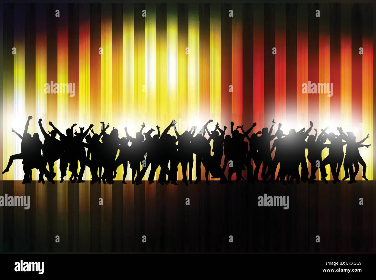Party silhouette Stock Vector Images - Alamy