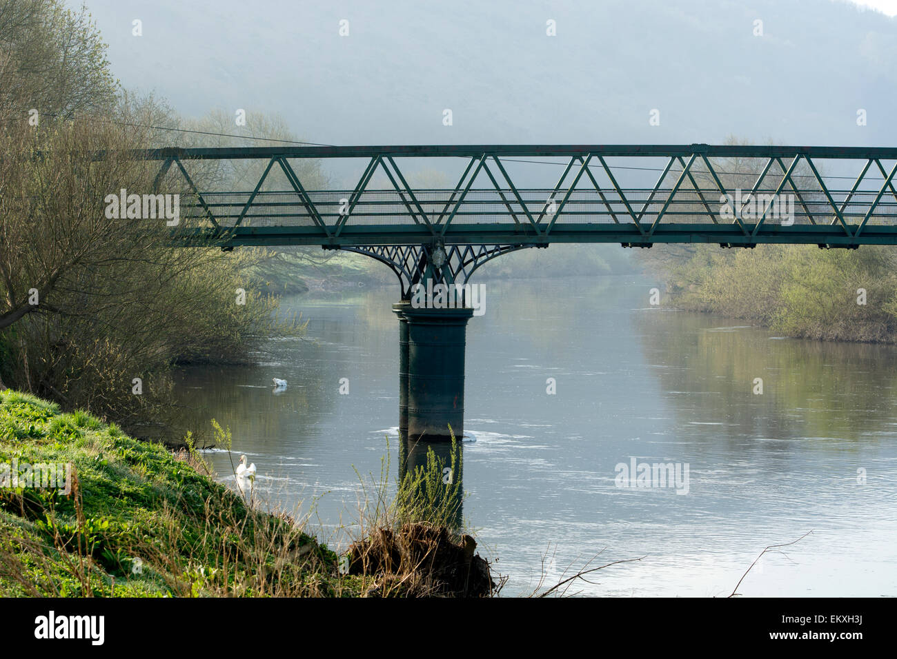 Huntsman bridge river wye wye hi-res stock photography and images - Alamy