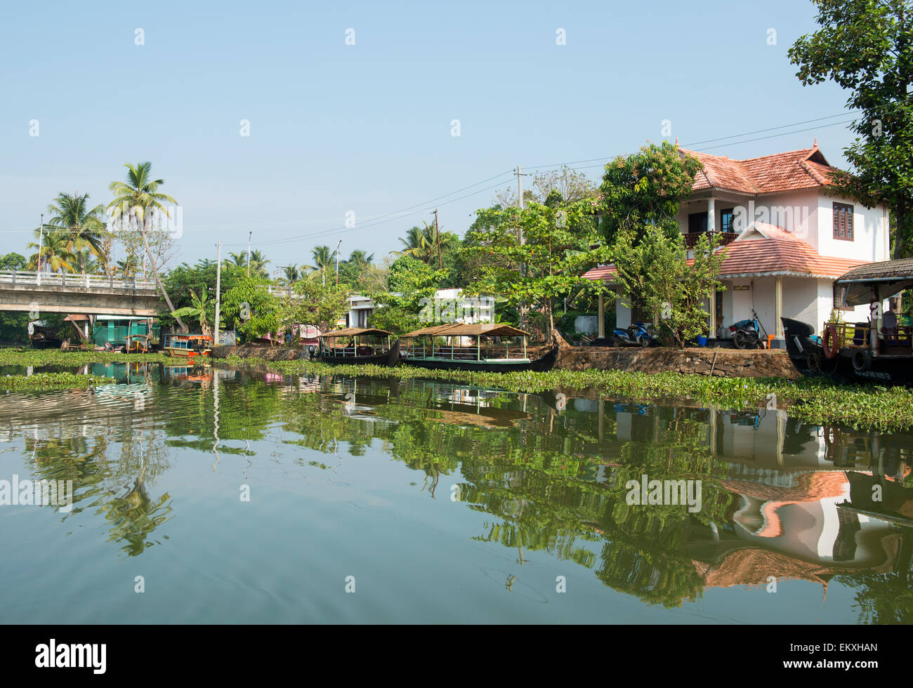 The Backwaters at Kumarakom, Kerala India Stock Photo - Alamy