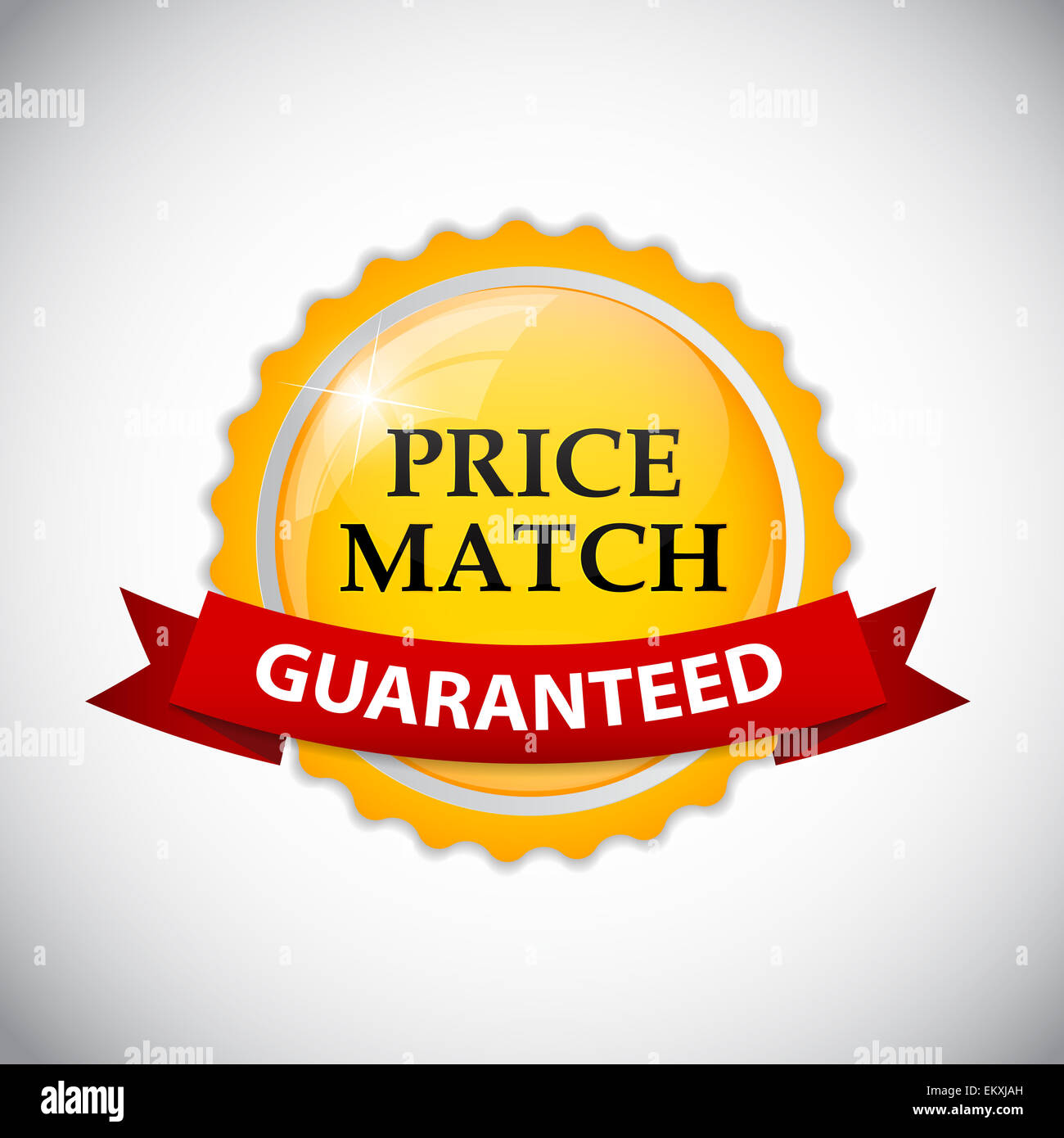 Price Match Label Vector Illustration Stock Photo - Alamy