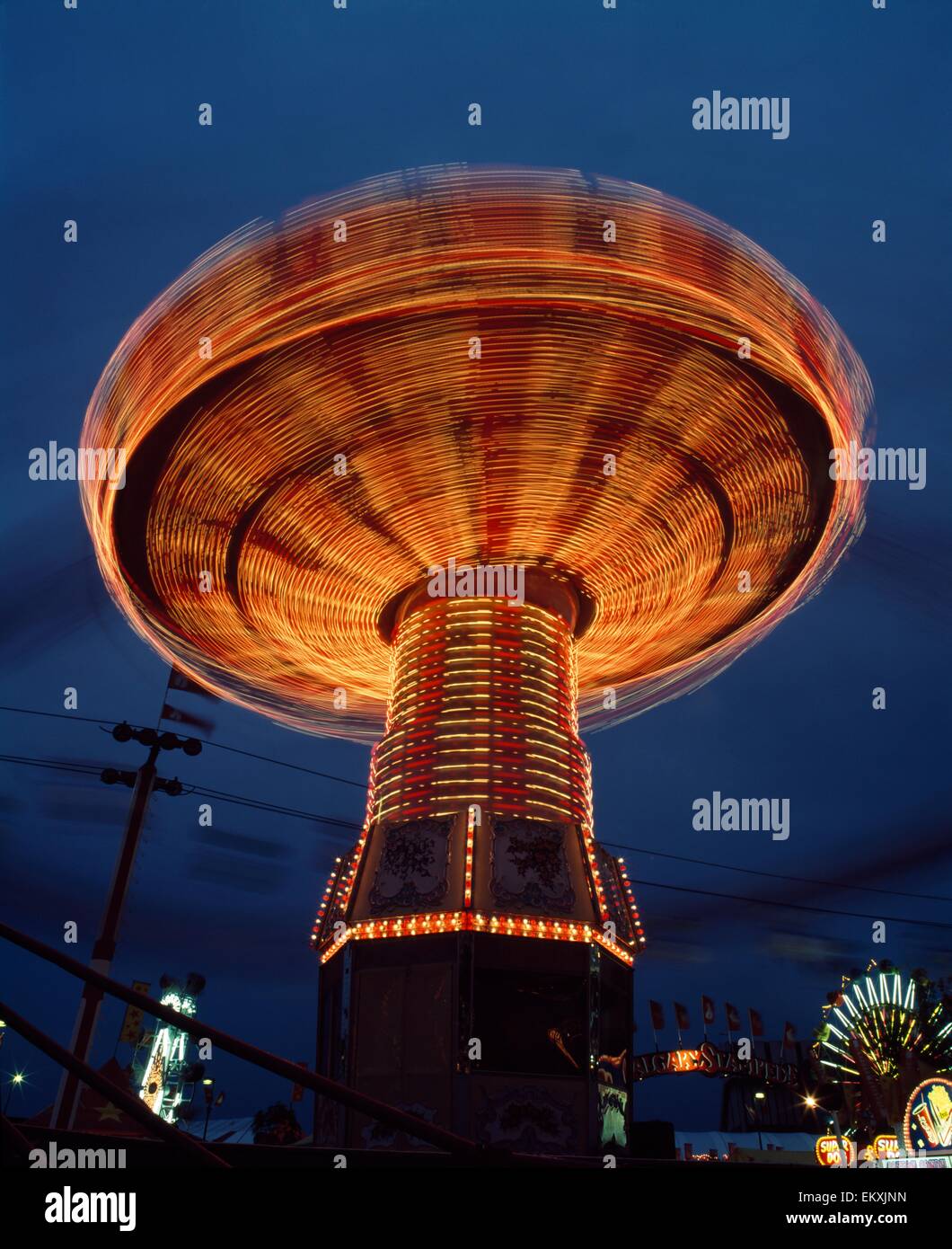 Midway Rides, Calgary, Alberta, Canada Stock Photo - Alamy