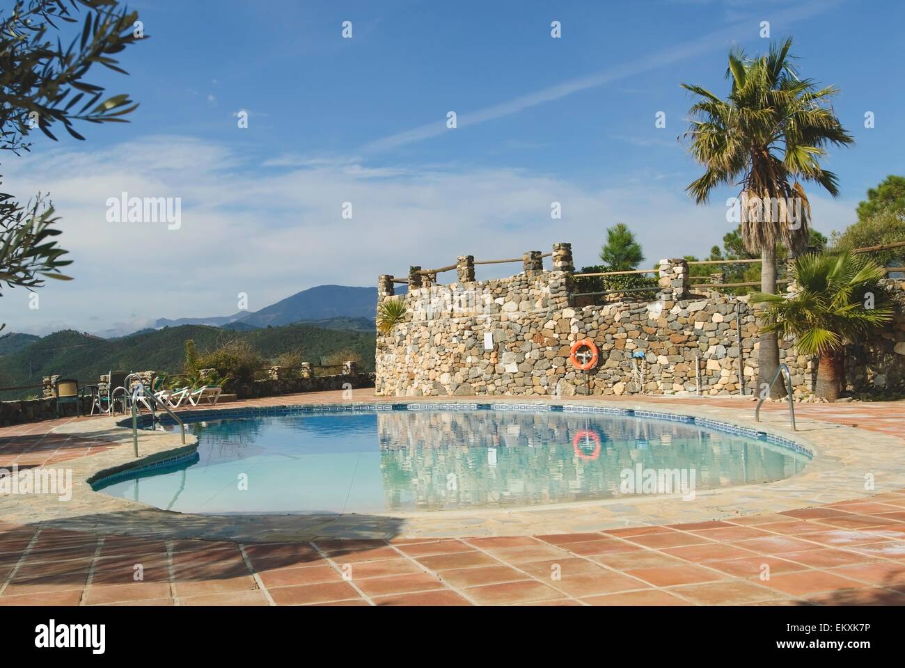 Swimming Pool, Malaga, Andalucia, Spain Stock Photo - Alamy