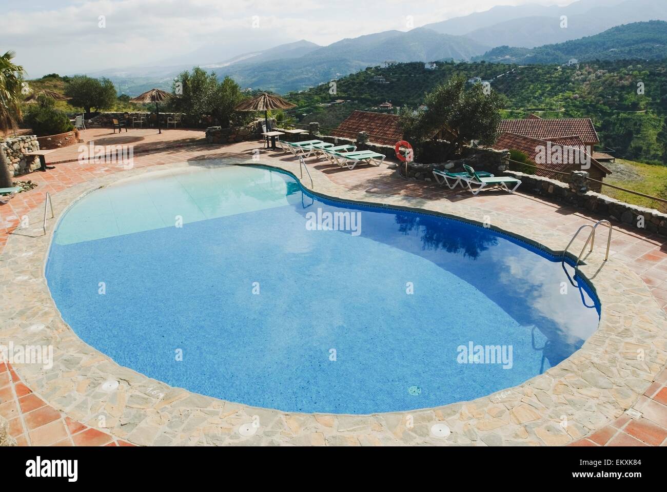 Swimming Pool, Malaga, Andalucia, Spain Stock Photo - Alamy