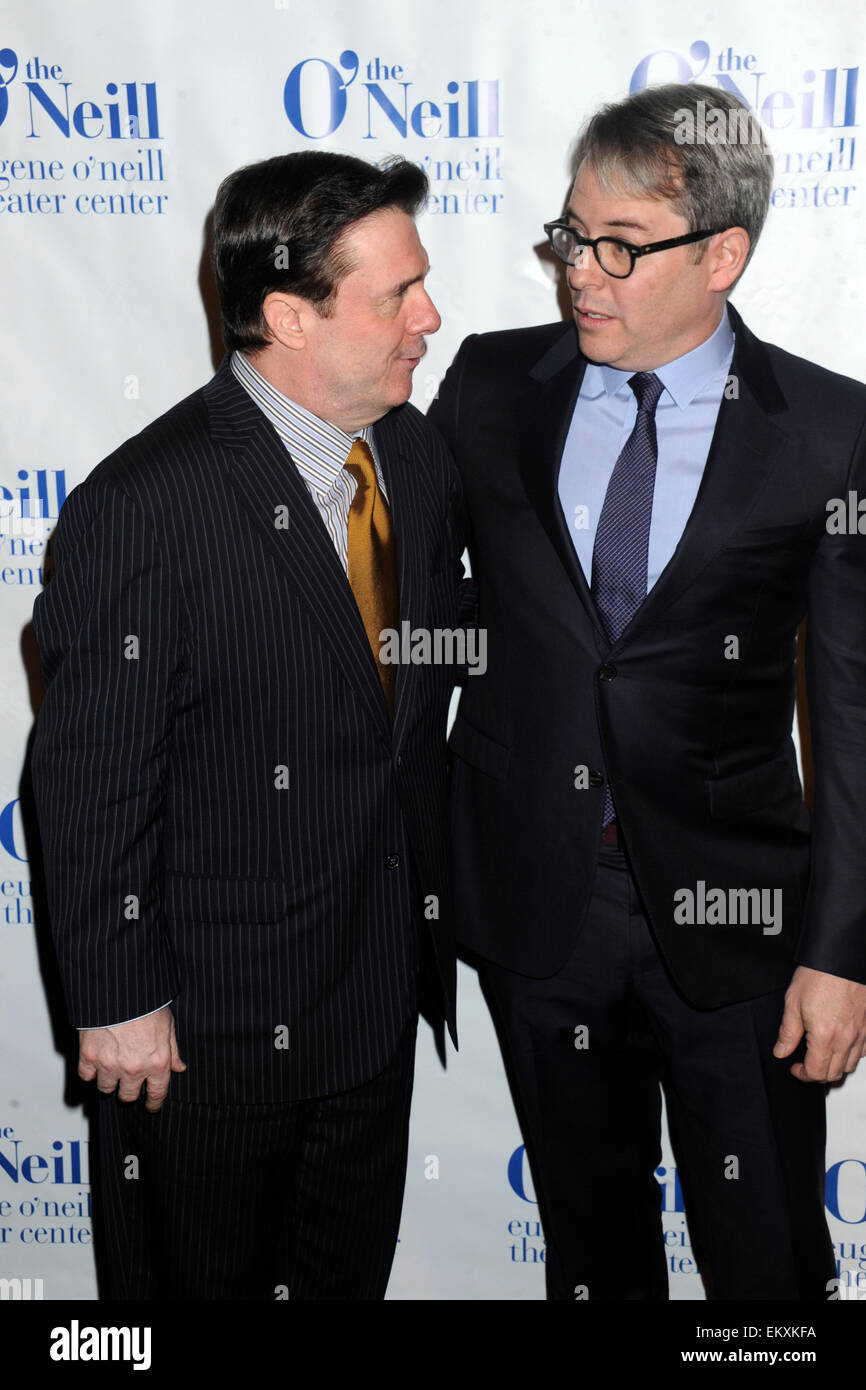 New York City. 13th Apr, 2015. Nathan Lane and Matthew Broderick attend ...