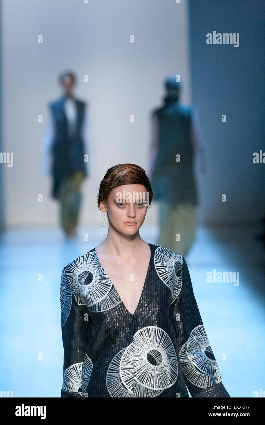 Sydney, Australia. 14th April, 2015. Models on the catwalk for fashion ...