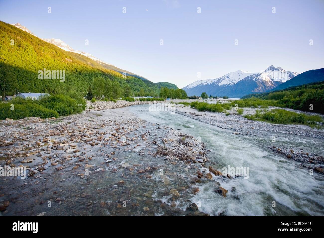 Skagway River, Skagway, Alaska, Usa Stock Photo - Alamy