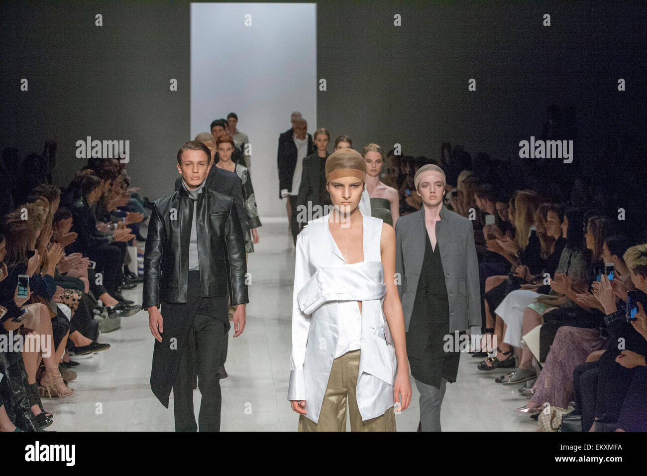 Sydney, Australia. 14th April, 2015. Models on the catwalk for fashion ...