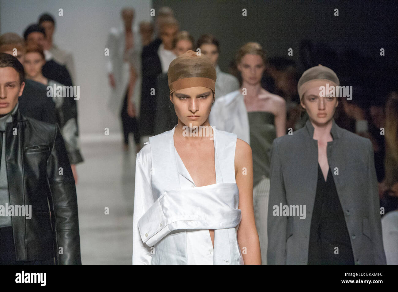 Sydney, Australia. 14th April, 2015. Models on the catwalk for fashion ...