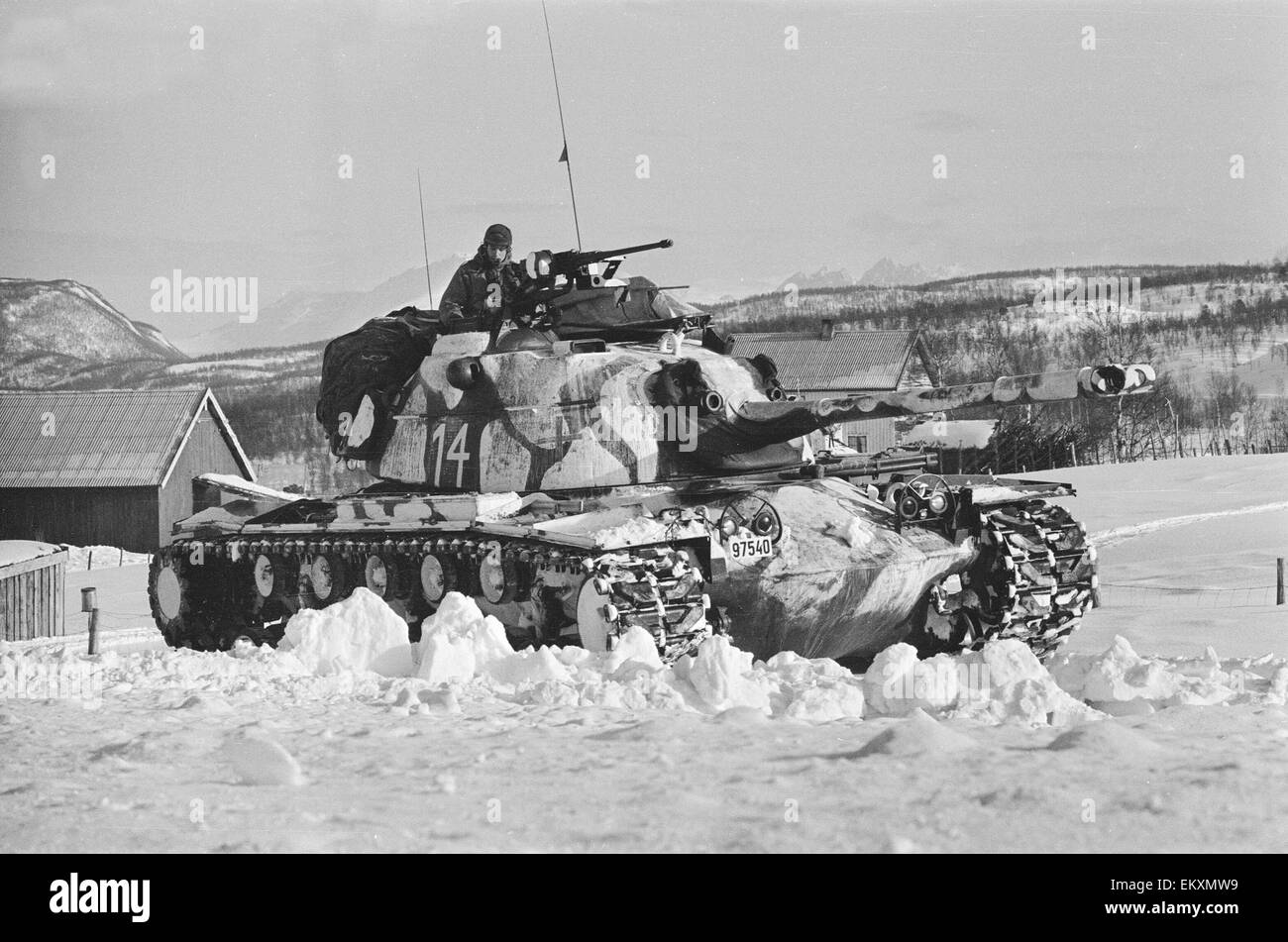 N.A.T.O exercises in Norway. February 1966 Stock Photo - Alamy