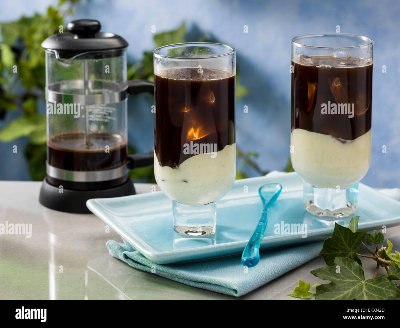 Thai iced coffee Stock Photo - Alamy