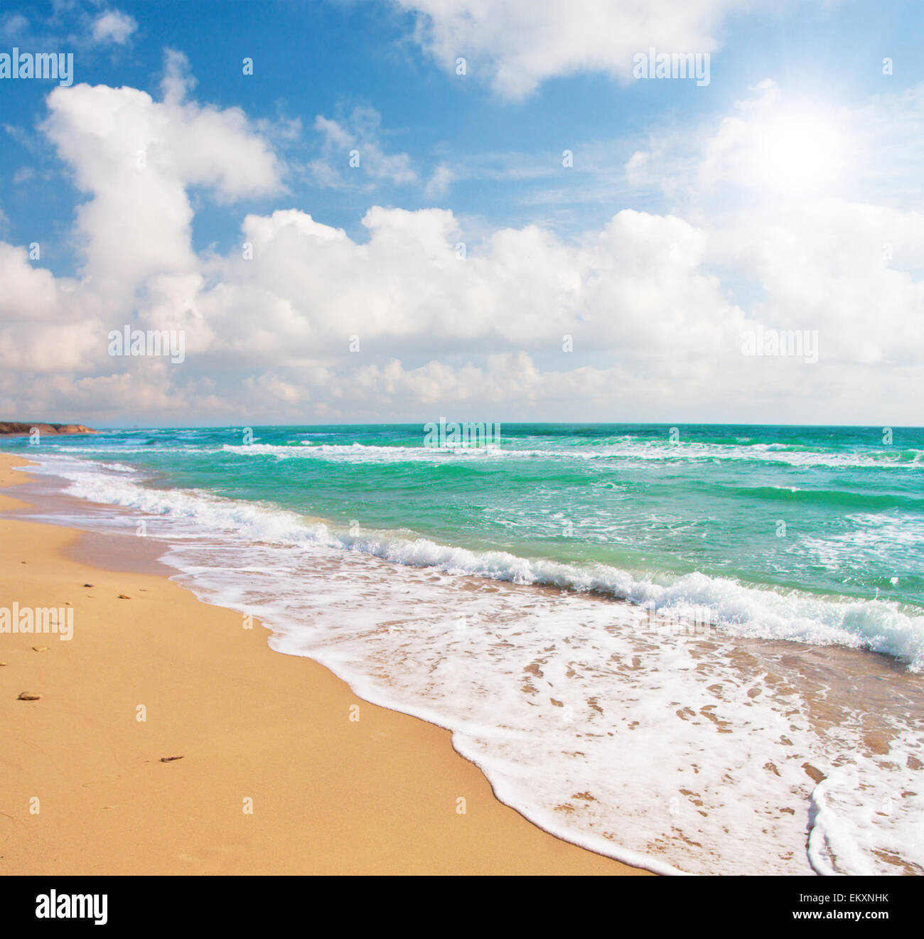beach and sea Stock Photo - Alamy