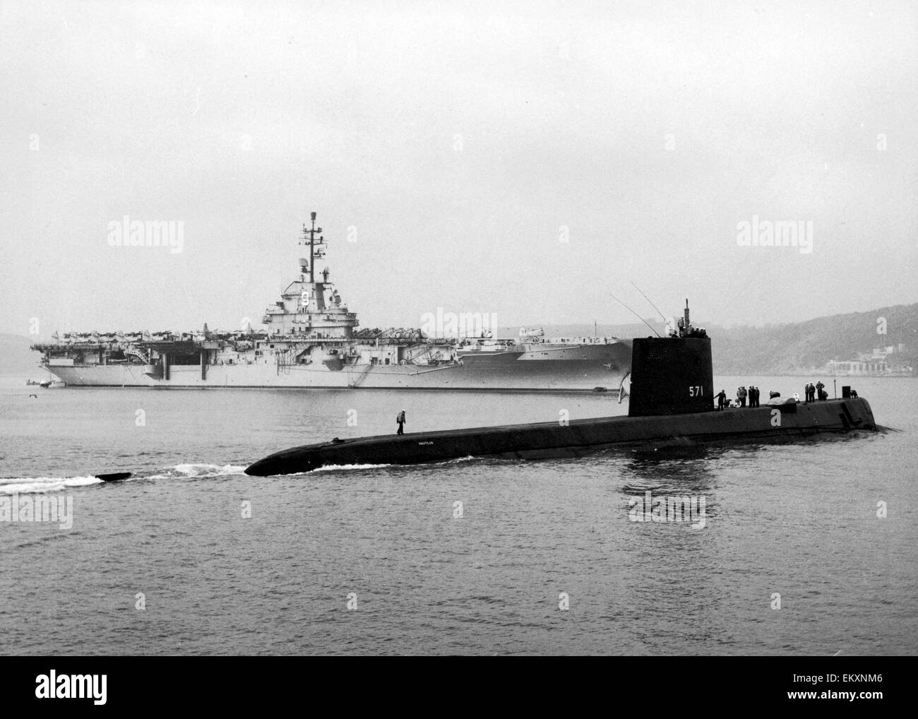 Navy submarine uss nautilus Black and White Stock Photos & Images - Alamy