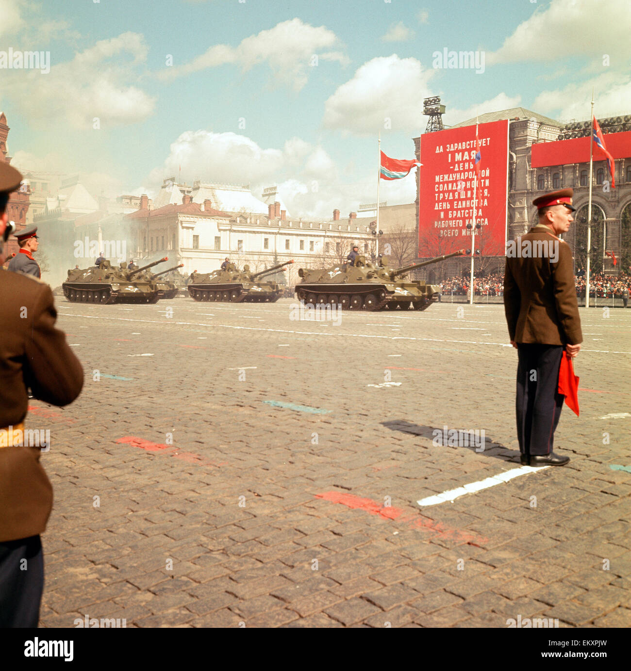 May Day Parade in Red Square, Moscow. 9th May 1967 Stock Photo - Alamy