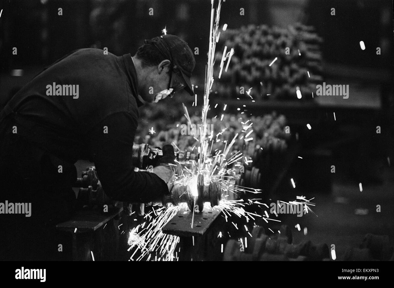 Workers at English Steel Corporation steelworks. 2nd October 1967 Stock ...