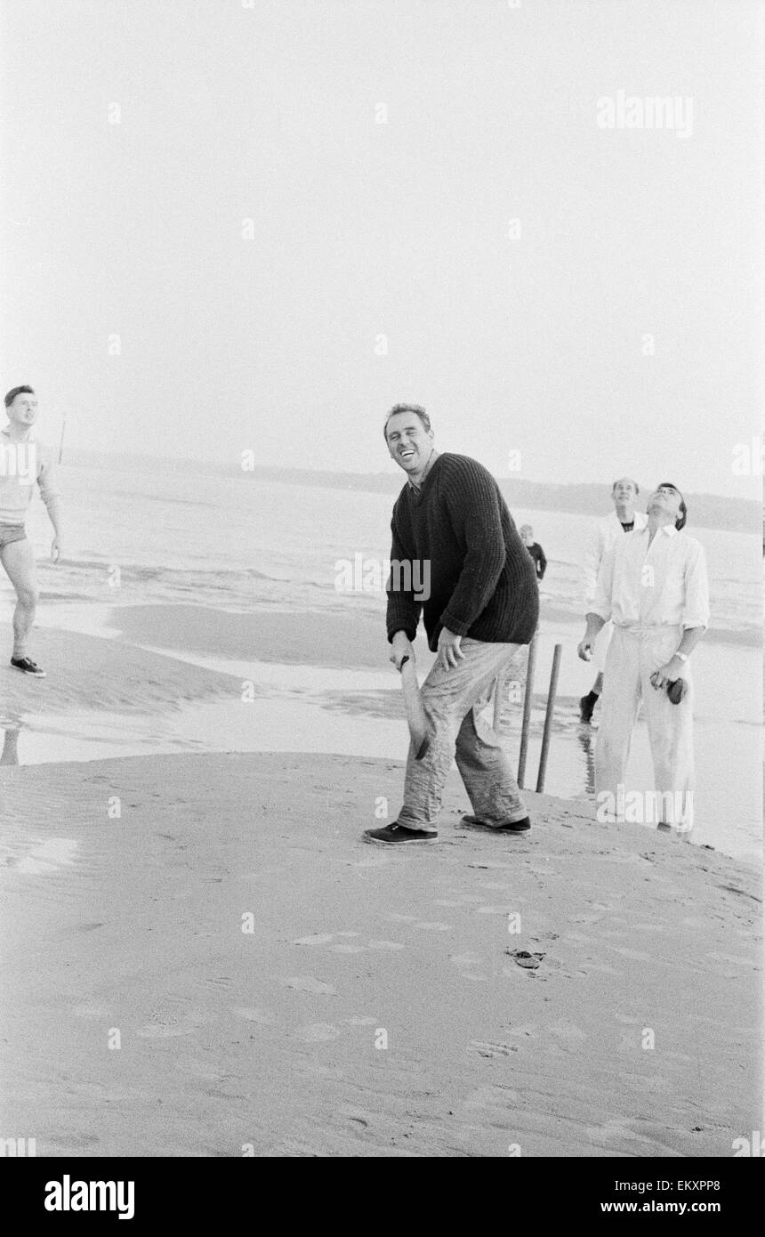 Brambles sandbank cricket match. 'Action' shots from the annual cricket ...