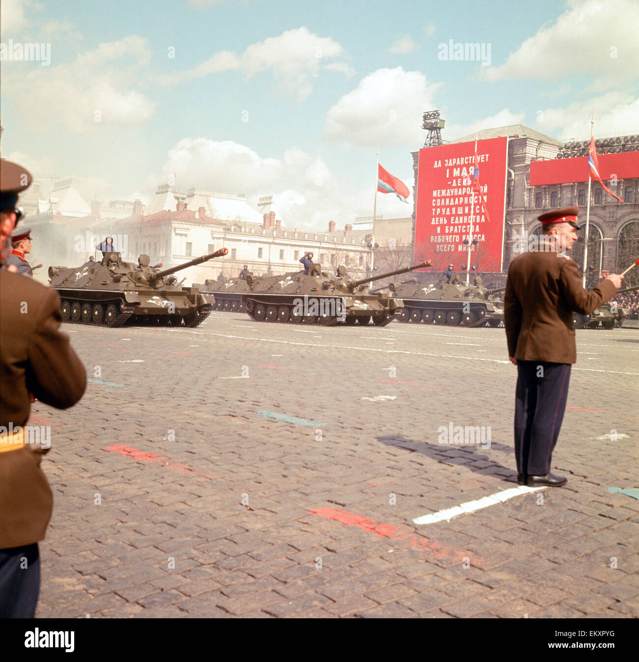 Ussr military parade in red square hi-res stock photography and images ...