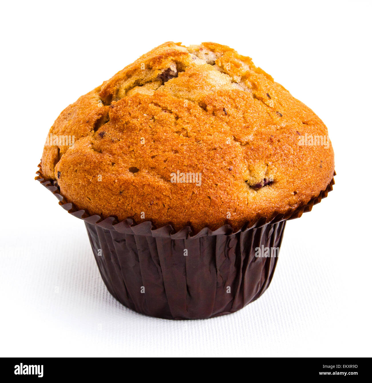 Fresh blueberry muffin isolated on white background Stock Photo - Alamy
