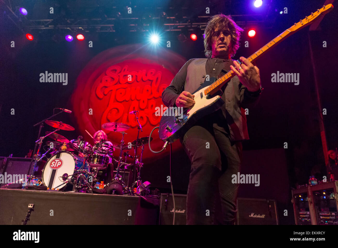 Hollywood, California, USA. 13th Apr, 2015. Guitarist DEAN DELEO of ...