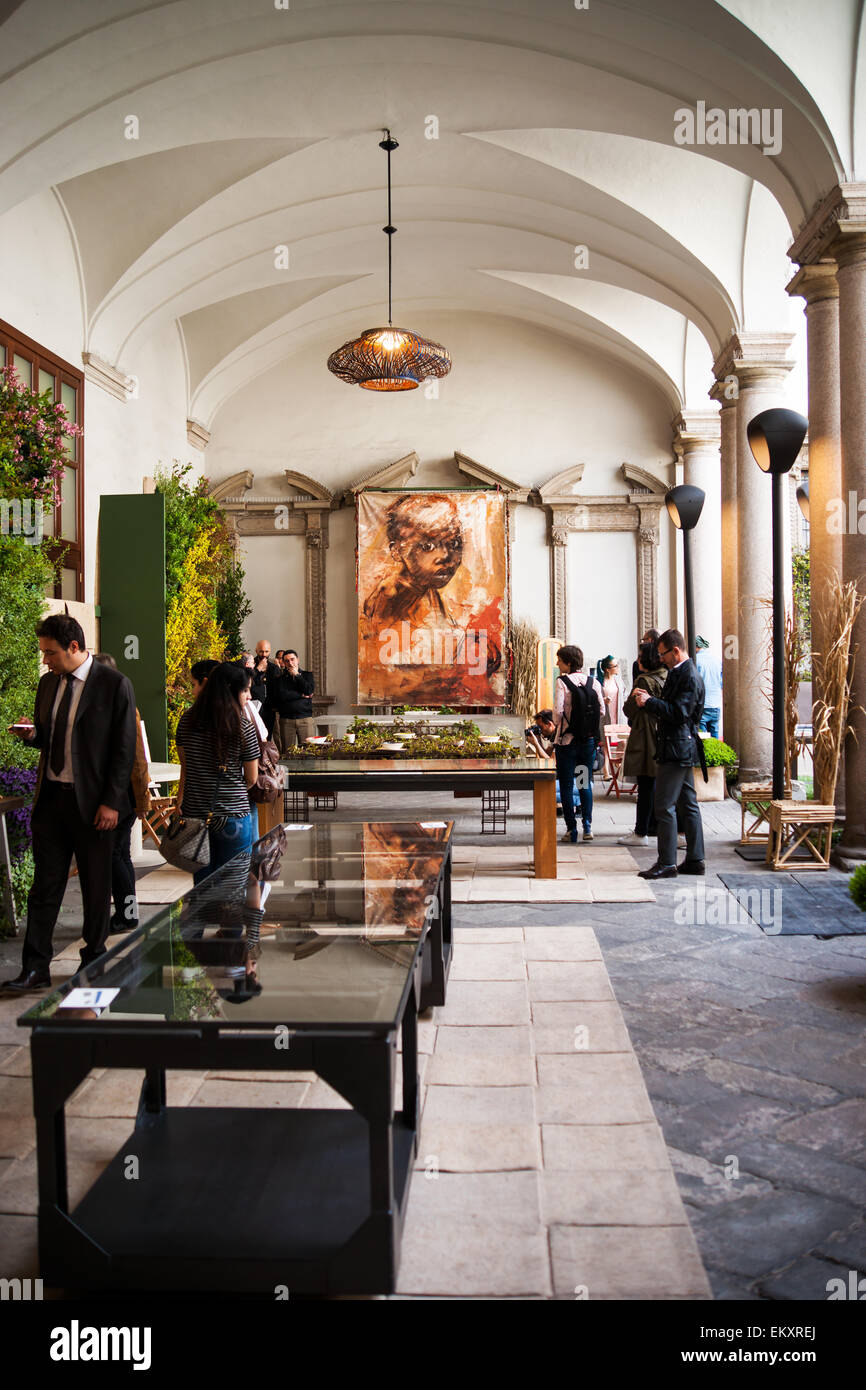 Milan, Italy. 14th April, 2015. Salone del mobile - Fuorisalone Stock ...