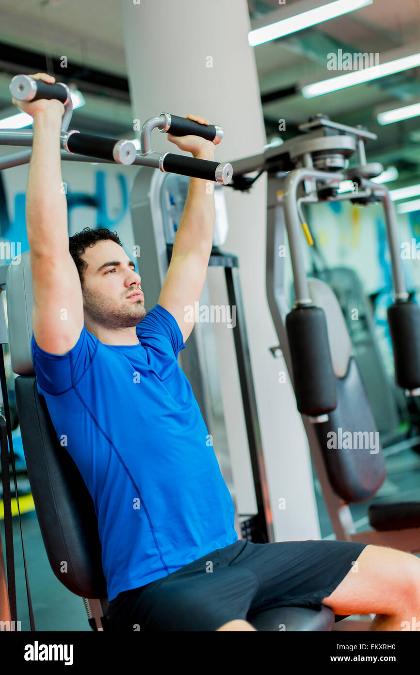 Handsome muscular fit young man hi-res stock photography and images - Alamy