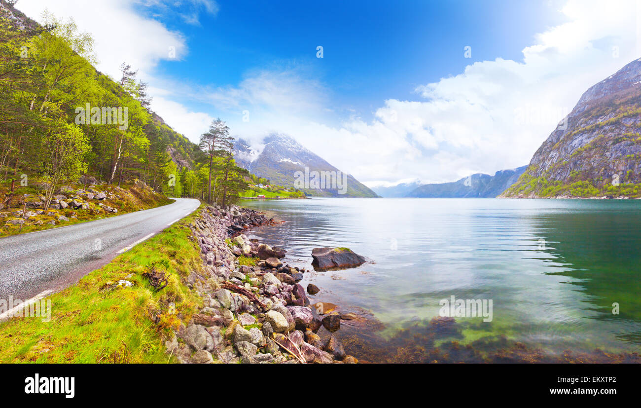 Norway eidfjord village hi-res stock photography and images - Alamy