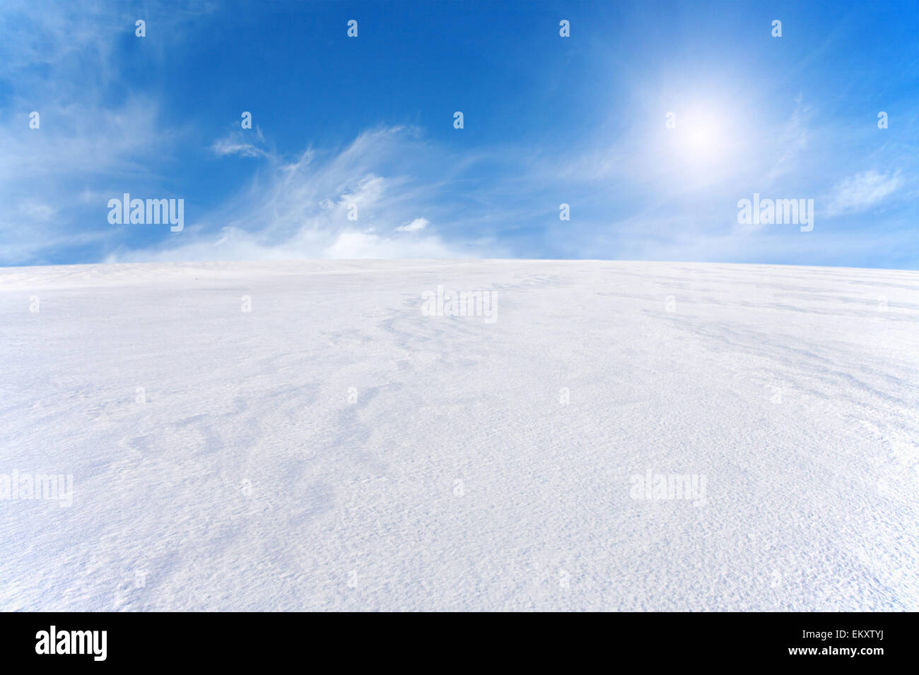 snow mountain and blue sky Stock Photo - Alamy