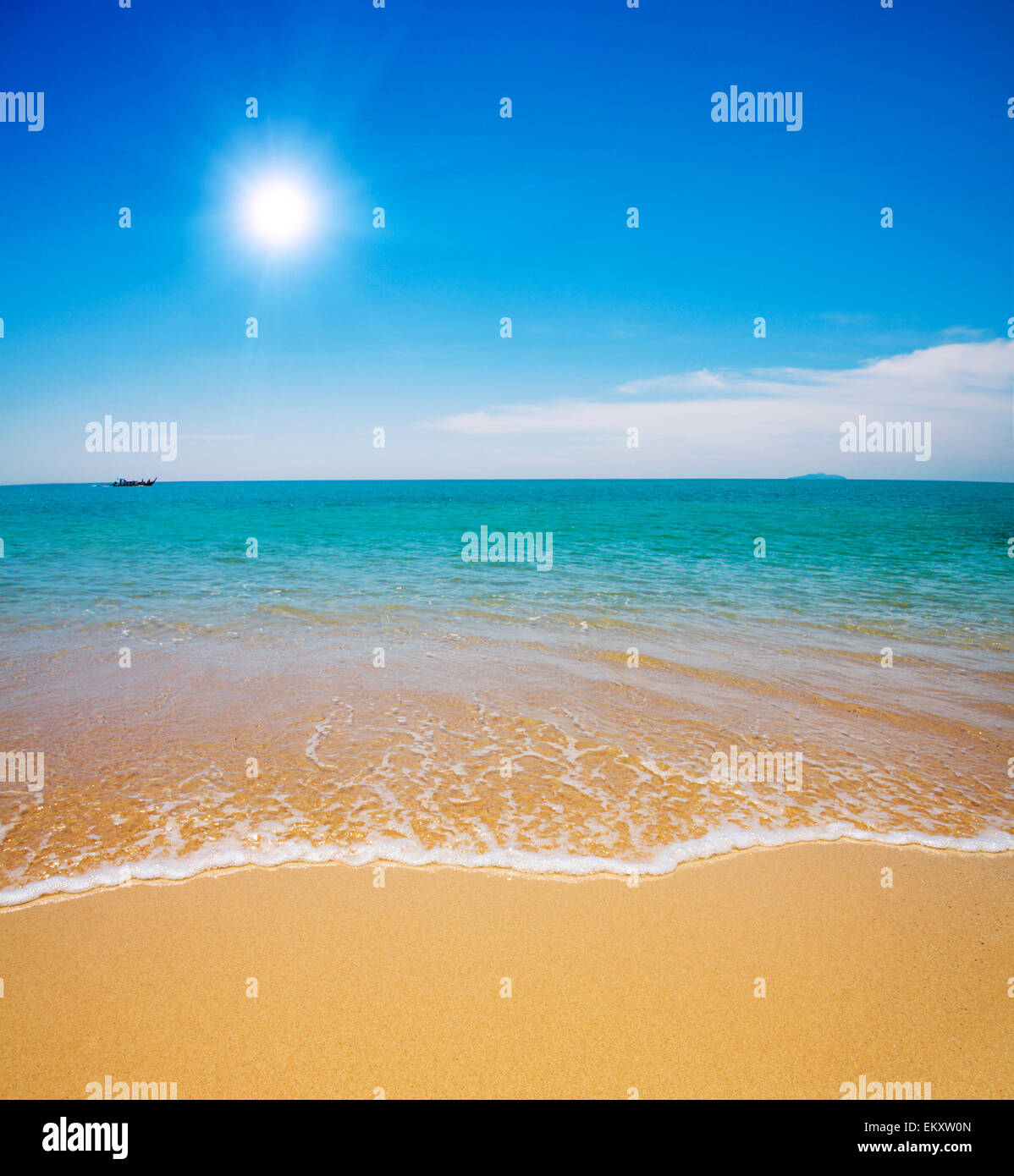 beach and sea Stock Photo - Alamy