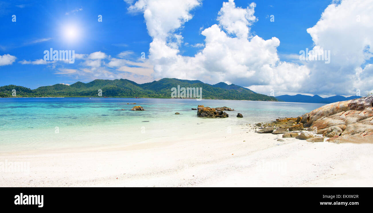 White sand beach panoramic hi-res stock photography and images - Alamy
