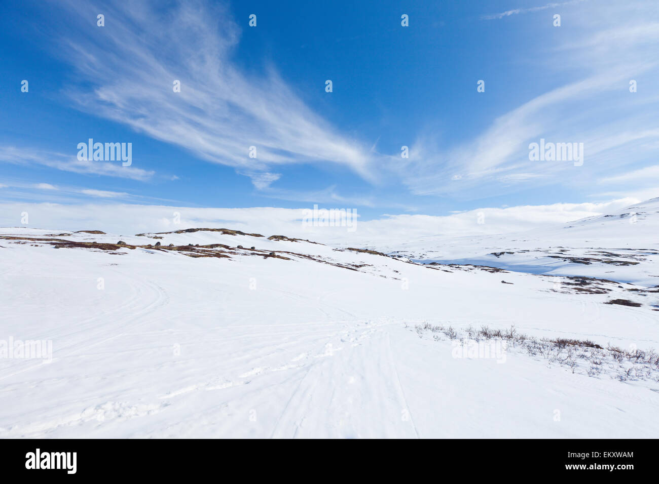 snow mountain and blue sky Stock Photo - Alamy