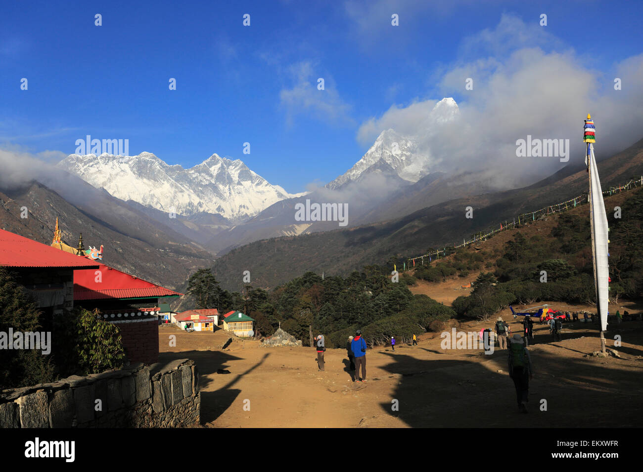 View of Tengboche village, Everest Base Camp trek, UNESCO World ...