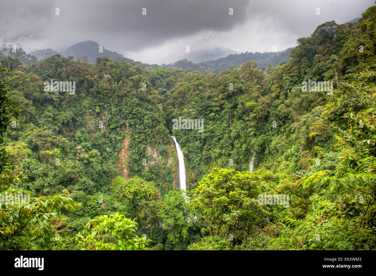 La Fortuna Waterfall in Arenal National Park, Costa Rica Stock Photo ...