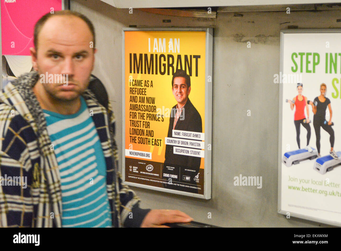 Kings Cross Station, London, UK. 14th April 2015. A poster campaign to ...