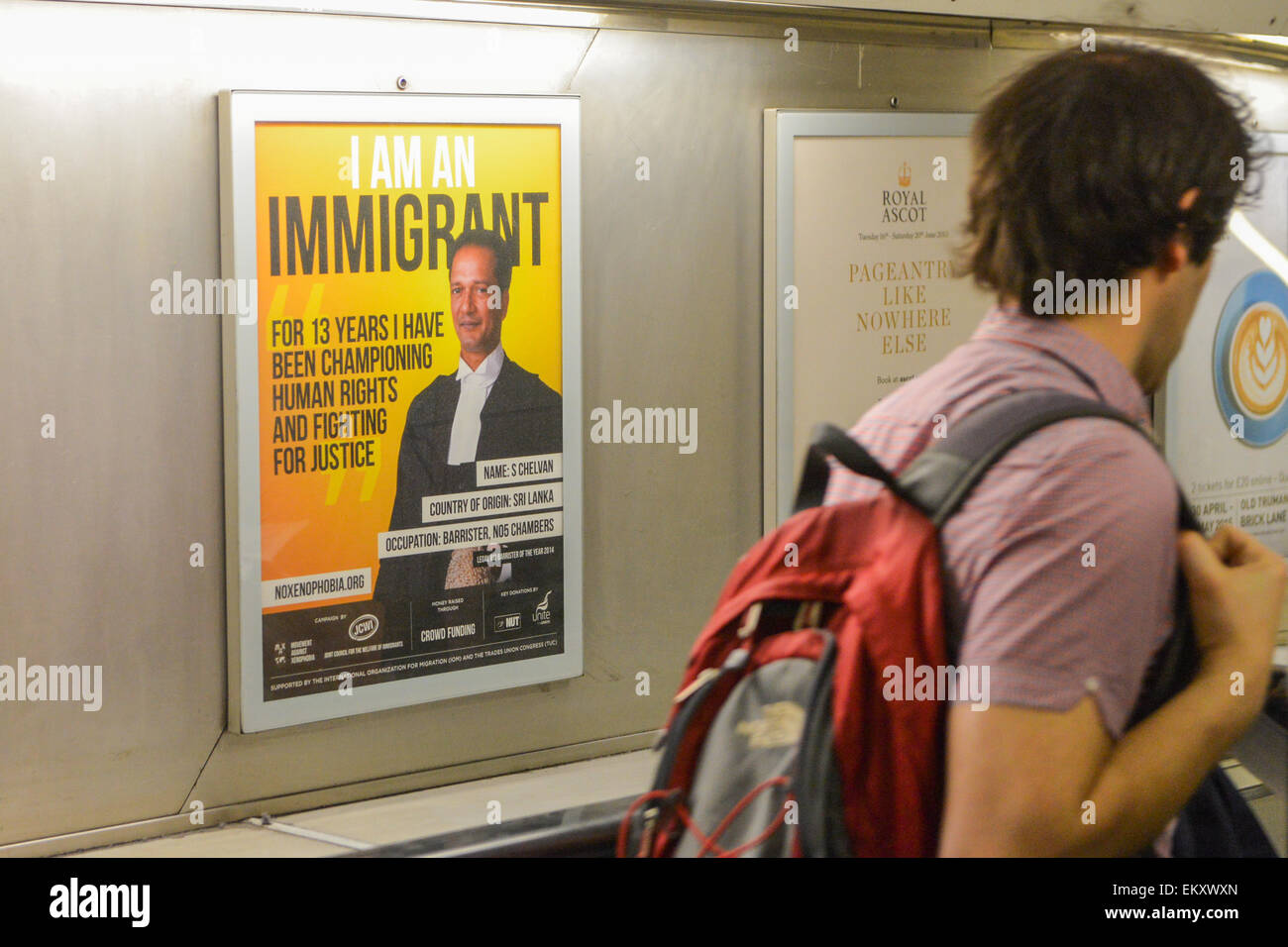 Euston Station, London, UK. 14th April 2015. A poster campaign to ...