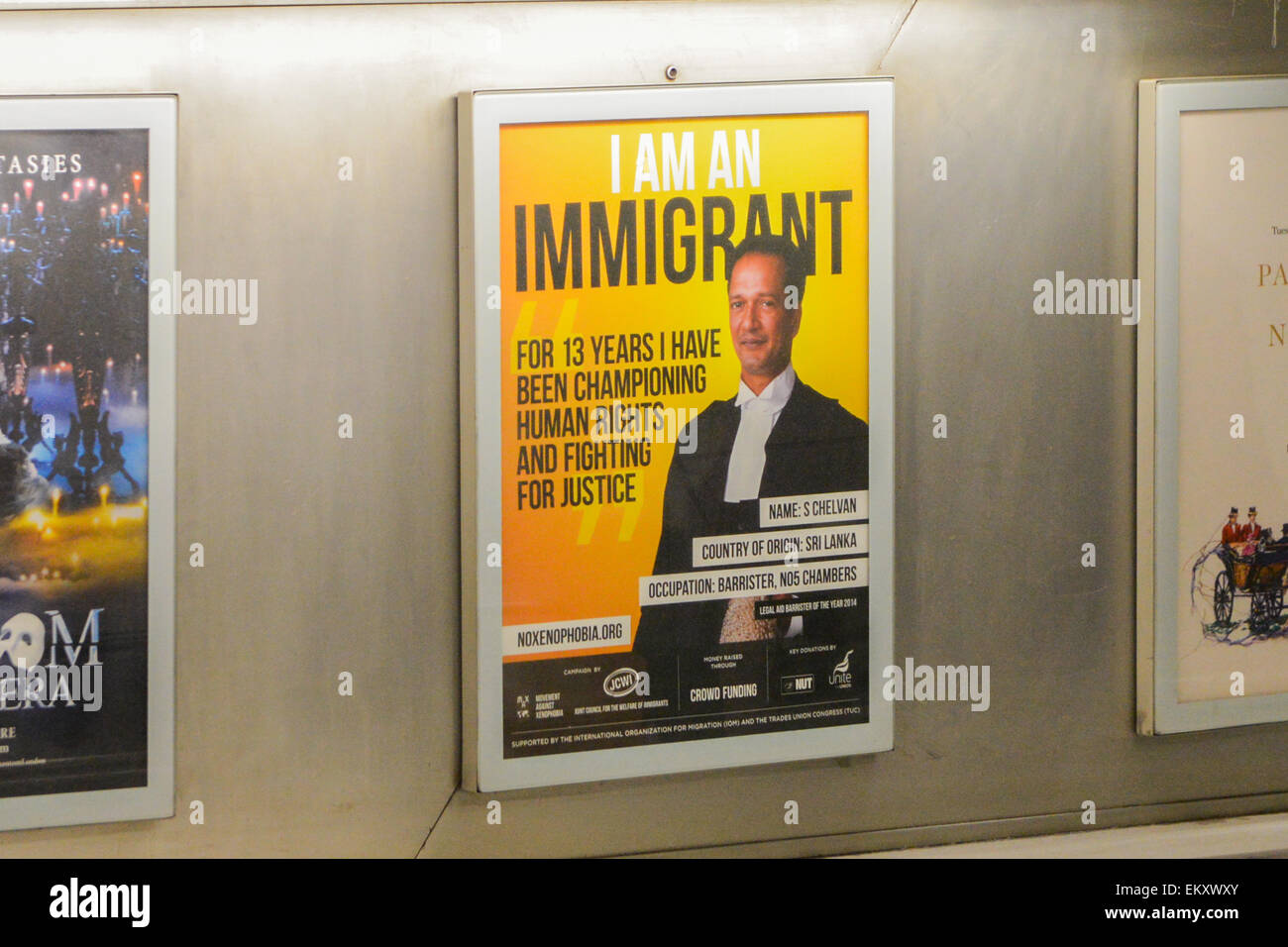 Euston Station, London, UK. 14th April 2015. A poster campaign to ...