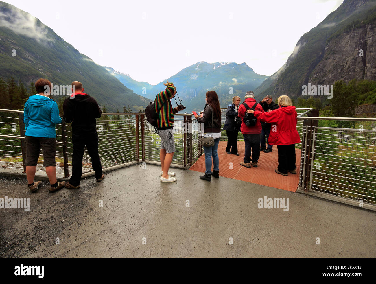 Geiranger fiord flydal viewpoint mountains hi-res stock photography and ...