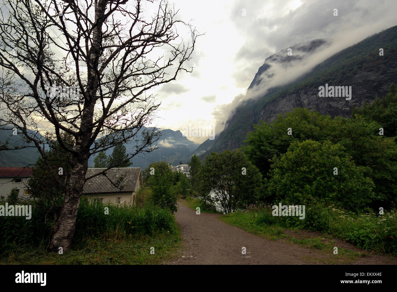 Geiranger fiord flydal viewpoint mountains hi-res stock photography and ...