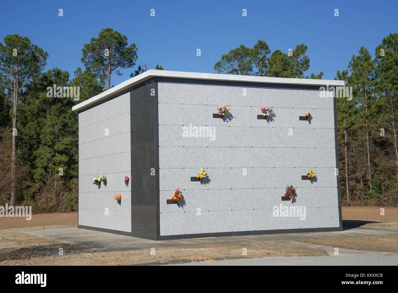 Columbarium at Grandview Memorial Park in Clinton North Carolina Stock ...