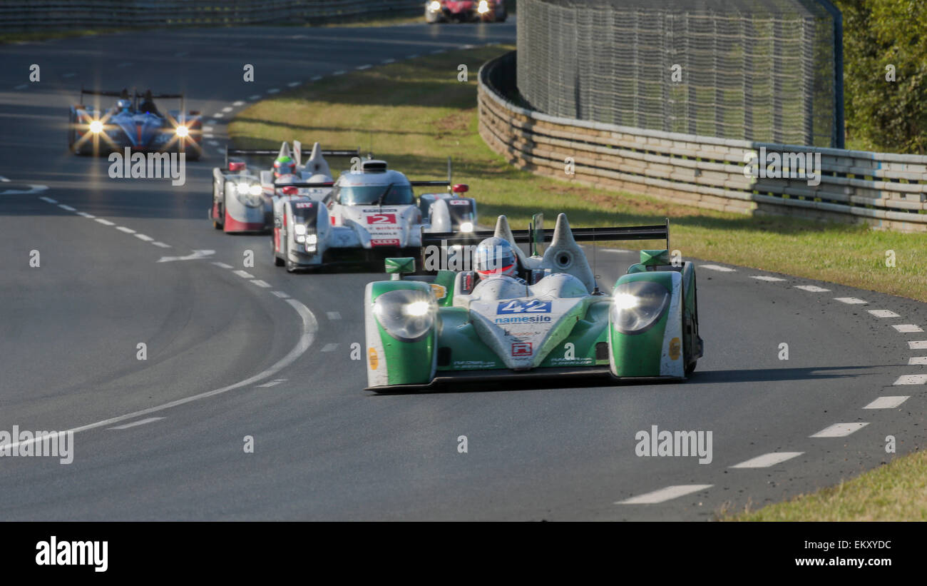 LE MANS, FRANCE - JUNE 15, 2014: Zytek Z11SN-Nissan (#42 , LM P2) of ...