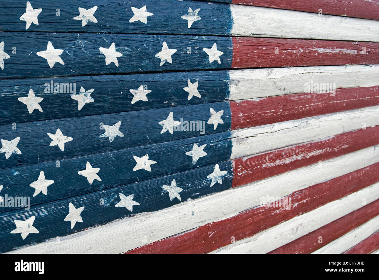 Hand painted american flag on hi-res stock photography and images - Alamy