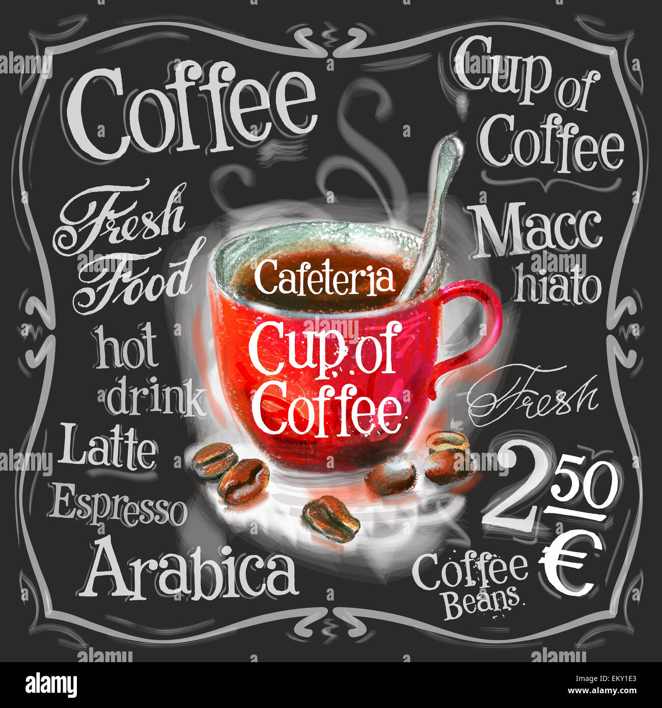 cup of coffee, espresso vector logo design template. fresh drink or ...