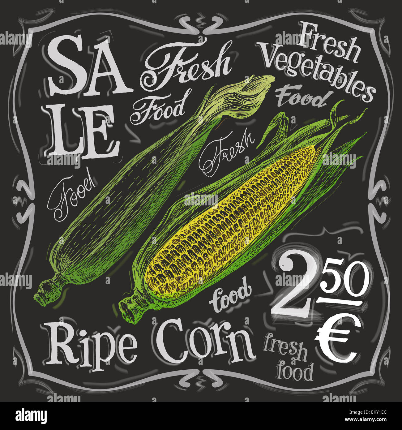 Corn vector hi-res stock photography and images - Alamy