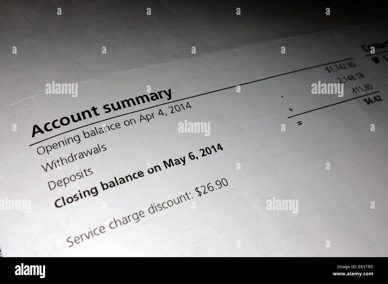 Account balance hi-res stock photography and images - Alamy
